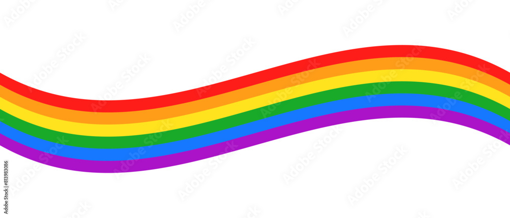 Pride Flag Wave Background. Pride Flag Design Element. LGBTQ Pride ...