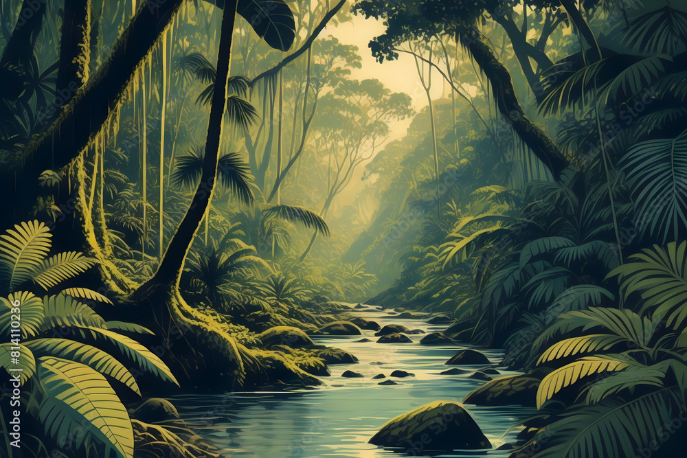 Vintage poster: Explore Far North Queensland's lush rainforests ...
