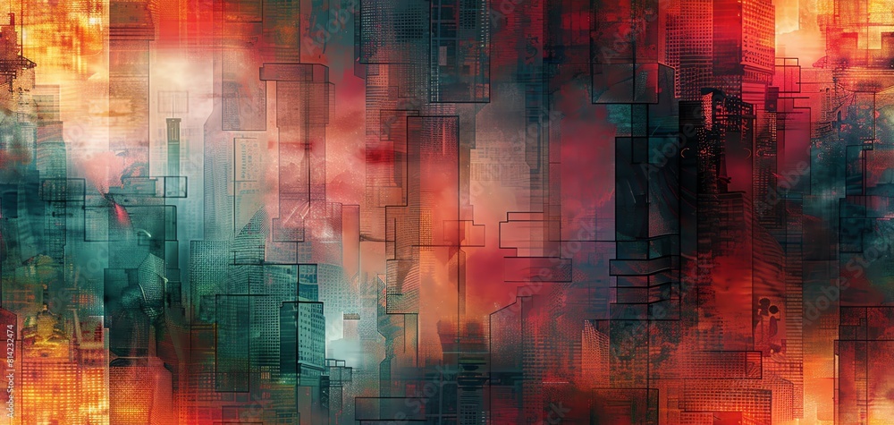 Capture the eerie essence of a dystopian cityscape with surrealism ...
