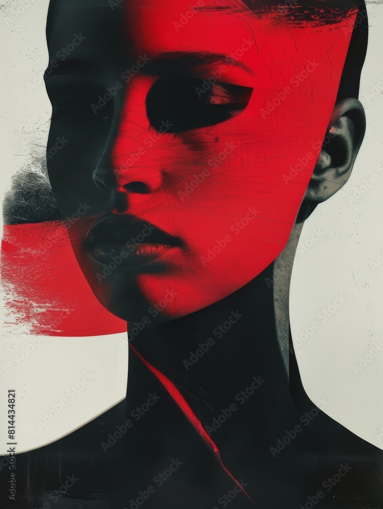 A modern layout for a high-end portrait shoot that combines poster ...