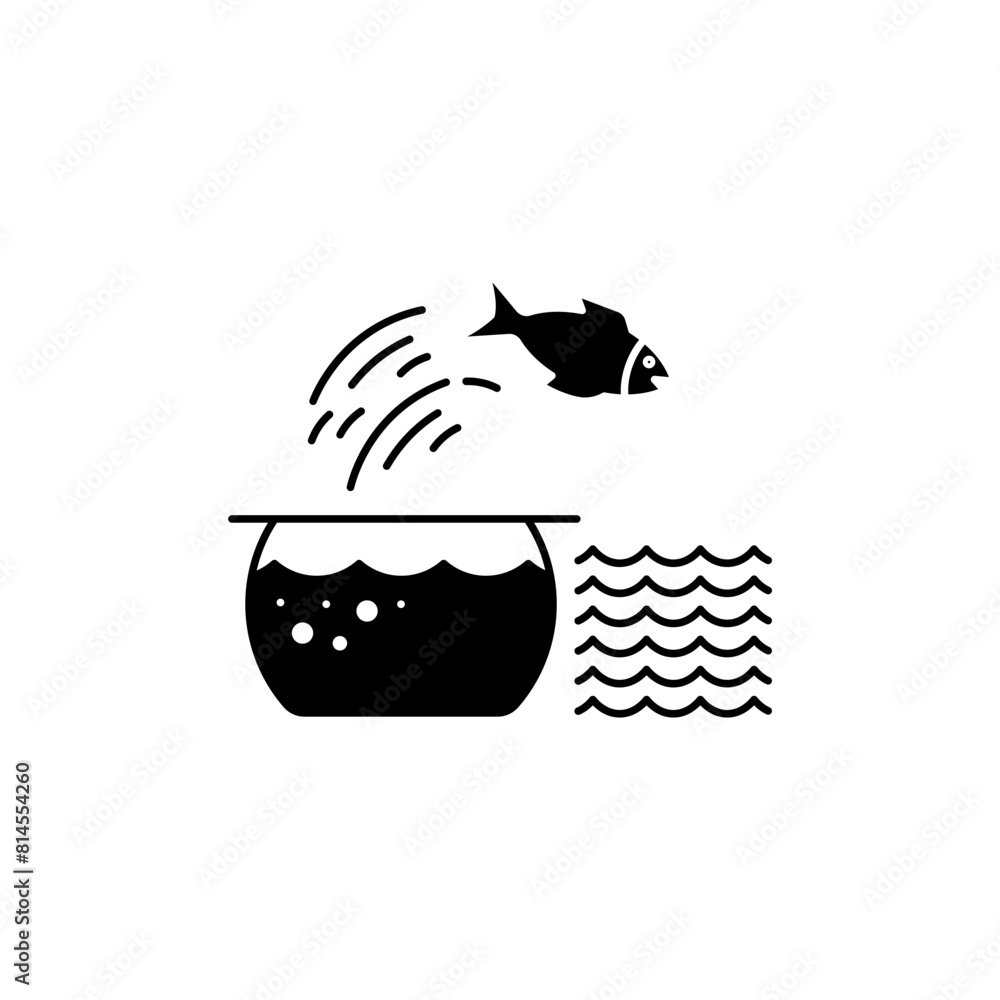 escape concept line icon. Simple element illustration. escape concept ...
