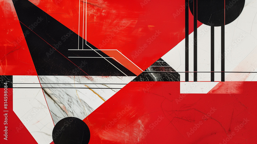 Foto de Stock Composición artística con figuras geométricas con ...