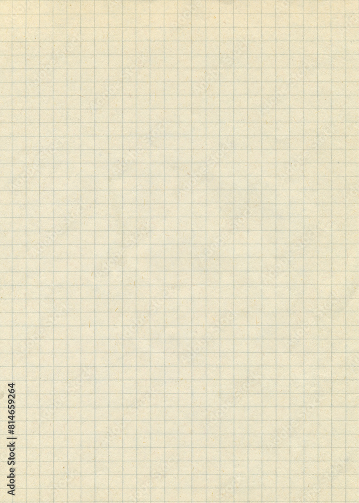 Vintage squared paper sheet background. Old antique paper texture ...