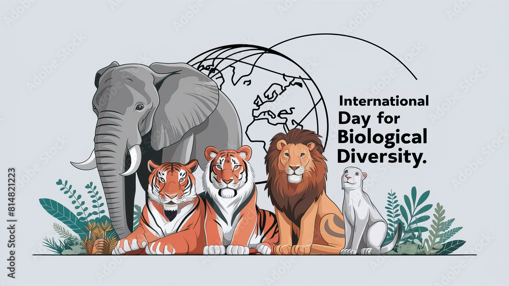 International Day for Biological Diversity, illustration, poster, post ...