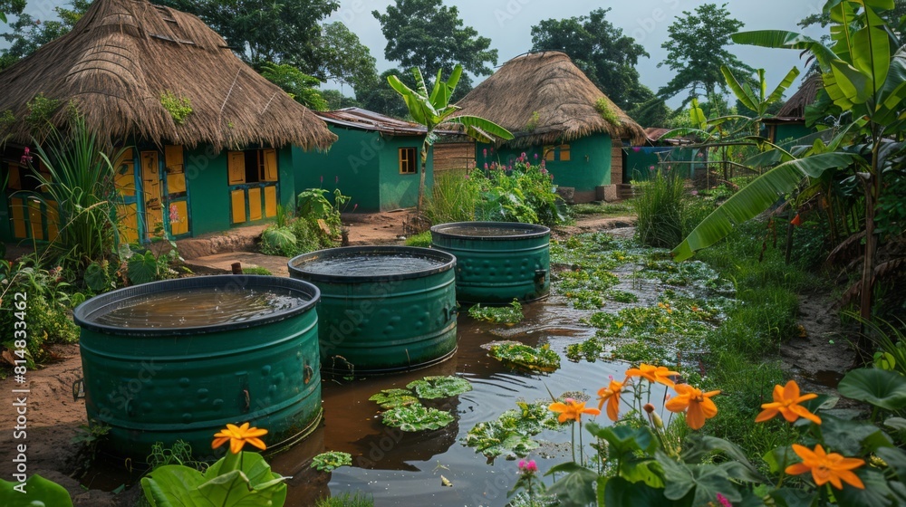 Showcase a water purification project in a rural community ...