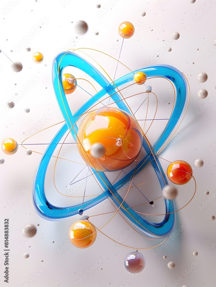 Atomic Structure Diagram Illustrating Bohr Model of Electron Energy ...