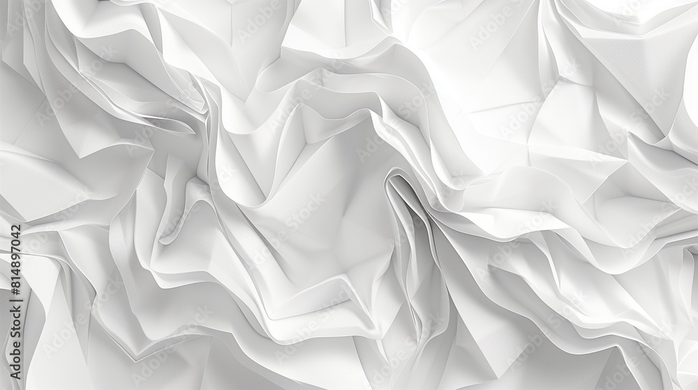 Intricate patterns emerge from the white abstract texture, reminiscent ...