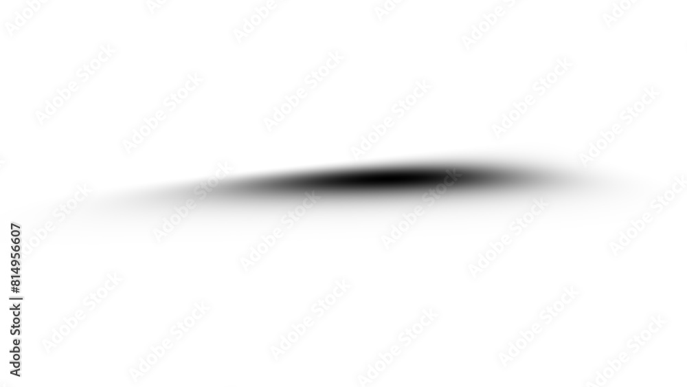 Shadow strips, realistic round overlay effect isolated on transparent ...