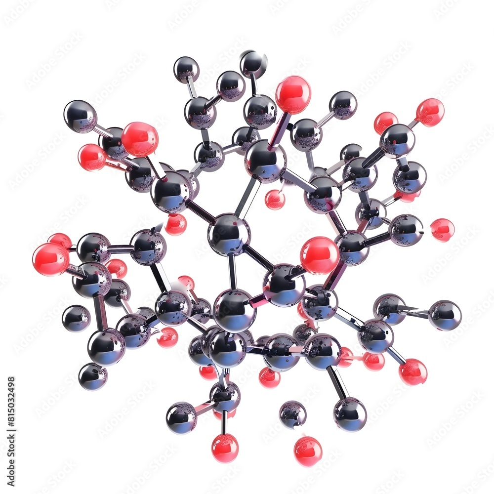 Molecular Diagram of Carbohydrate Structure Illustrating Ring Formation ...