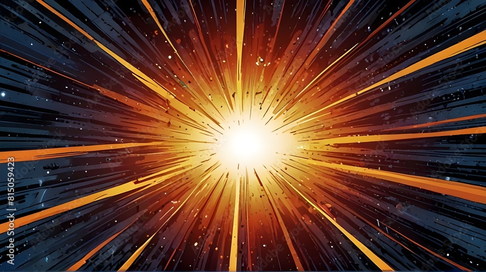 Illustration Stock Dynamic Action: Graphic Novel Powerhouse Background ...