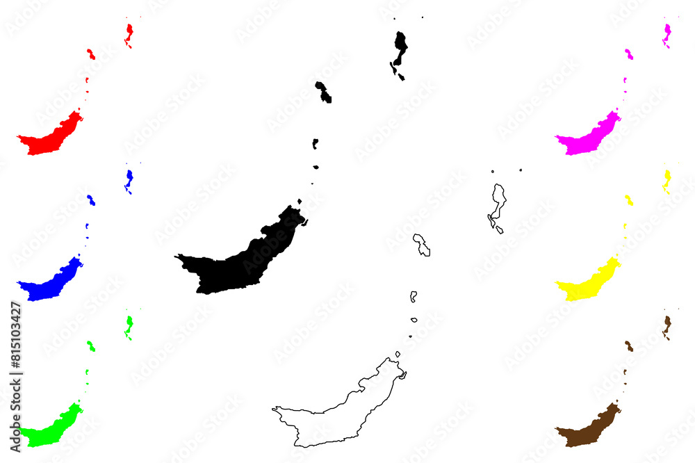 North Sulawesi (Subdivisions of Indonesia, Provinces of Indonesia) map ...
