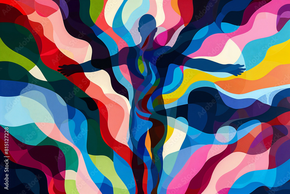 Ilustración de Stock human body parts abstracted into landscapes, fine ...