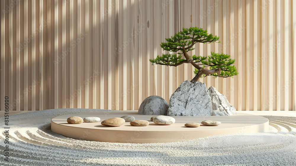 Background podium 3D product display stand platform, Zen Garden: A ...