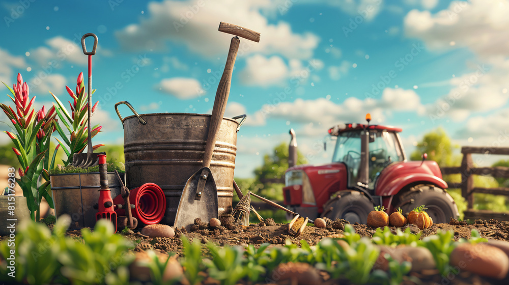 Evolution of Agriculture: Hyper-Realistic Depiction of Hand Farming ...