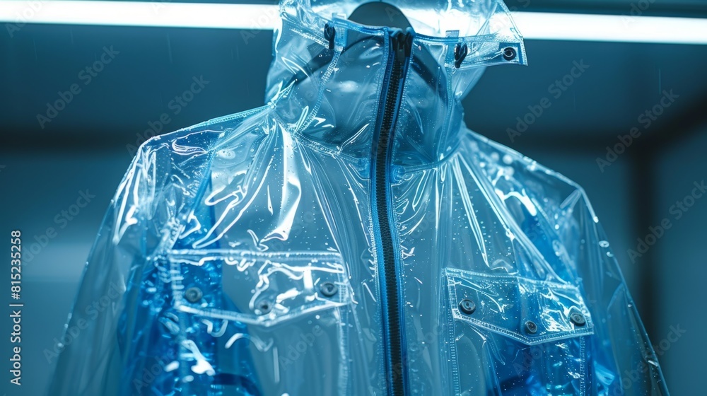 functional yet stylish raincoat made from recycled materials with ...