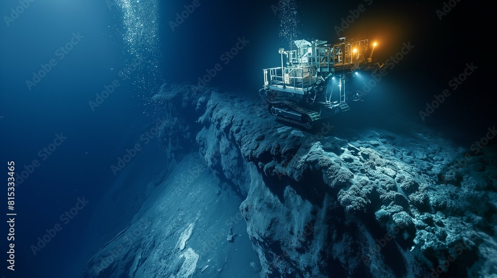 This detailed underwater image illustrates the innovative technology of ...