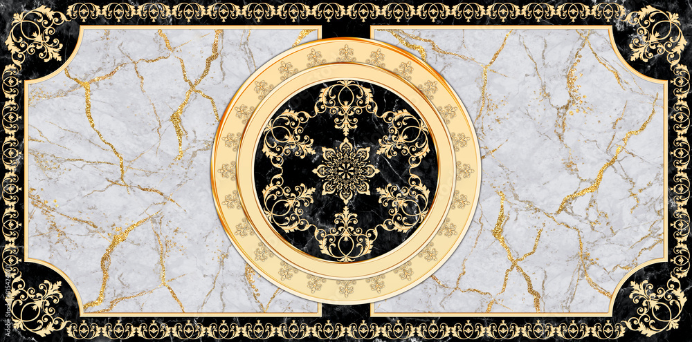 Ilustración de Stock graphic vertical frame, flowers, black background ...