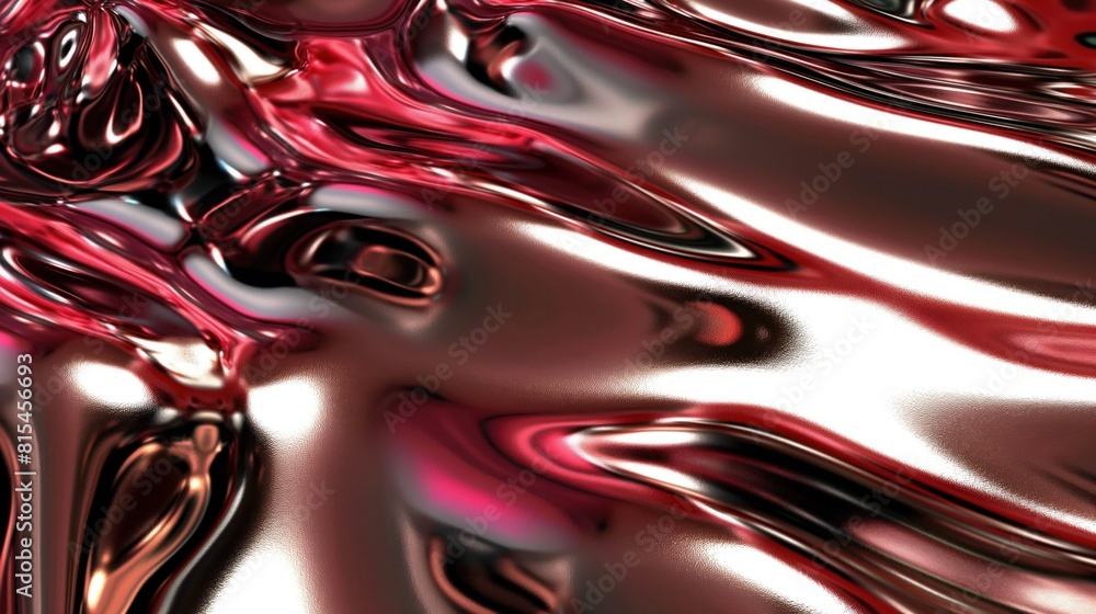 Copper fluid texture with reflective highlights, creating a luxurious ...
