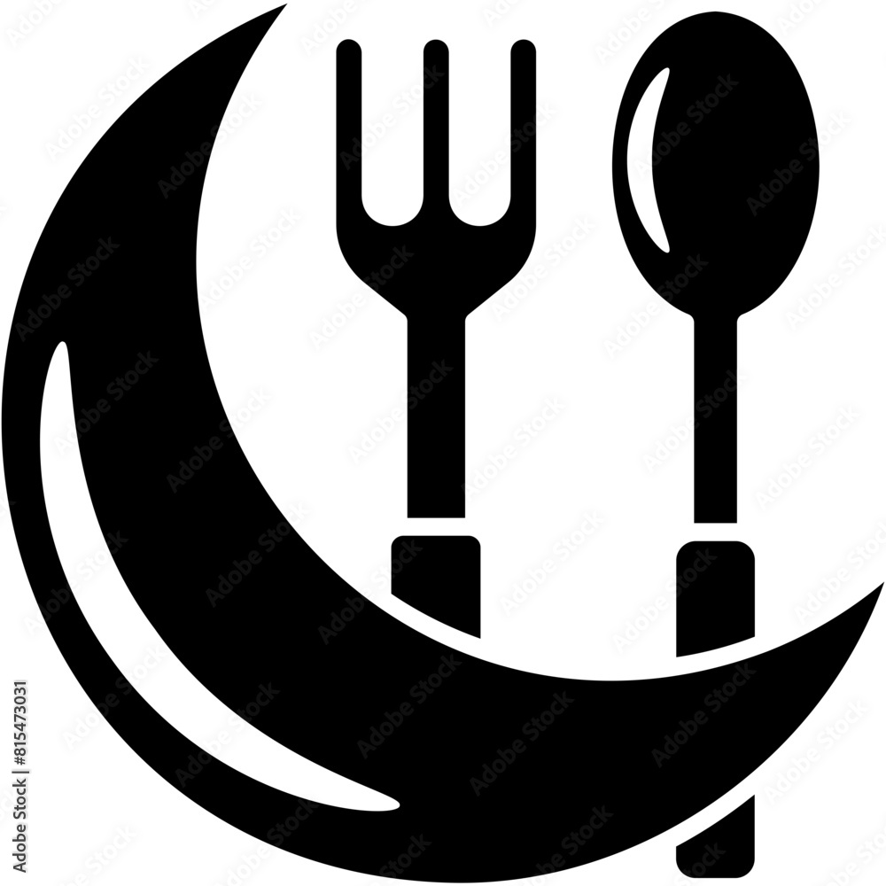 Iftar Icon Stock Vector | Adobe Stock
