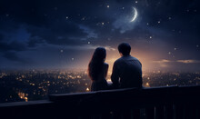 Couple, Lovers, Romance, Planets Free Stock Photo - Public Domain Pictures