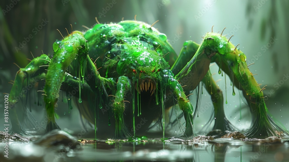 horror movie monster concept with elongated spider-like limbs Stock ...