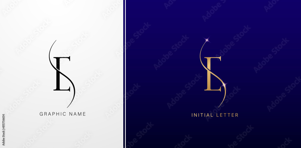 ES initials letters monogram logos designs symbol for business cards ...