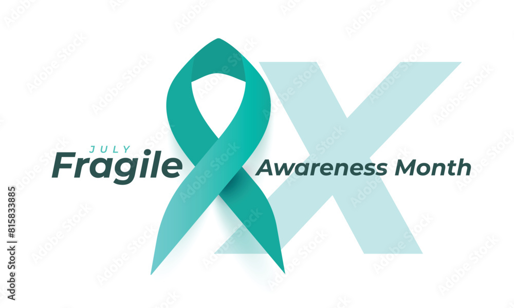 Fragile x awareness month. background, banner, card, poster, template ...