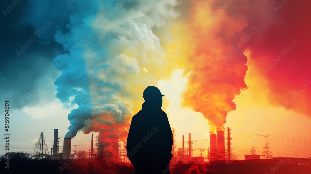 Geothermal energy, earths heat, clean power, close up, focus on, copy ...