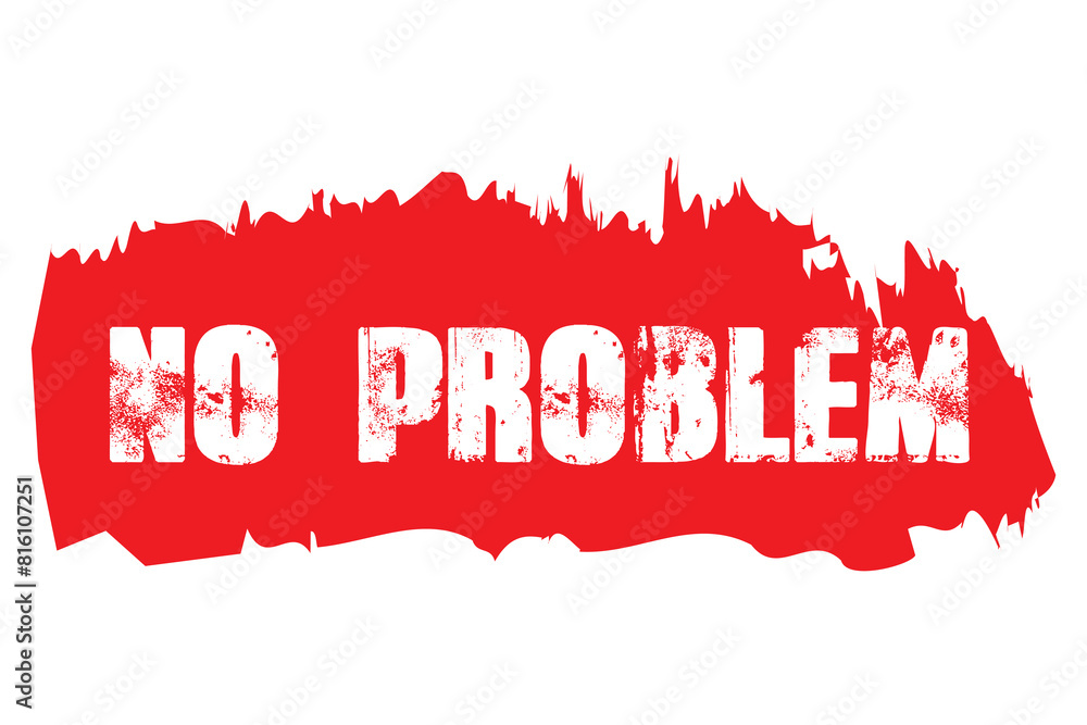 Vector de Stock No Problem text rubber seal stamp watermark. Caption ...