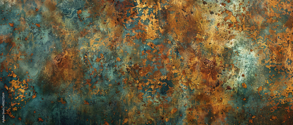 Old metal leaf banner, rust texture background, abstract rusty steel ...