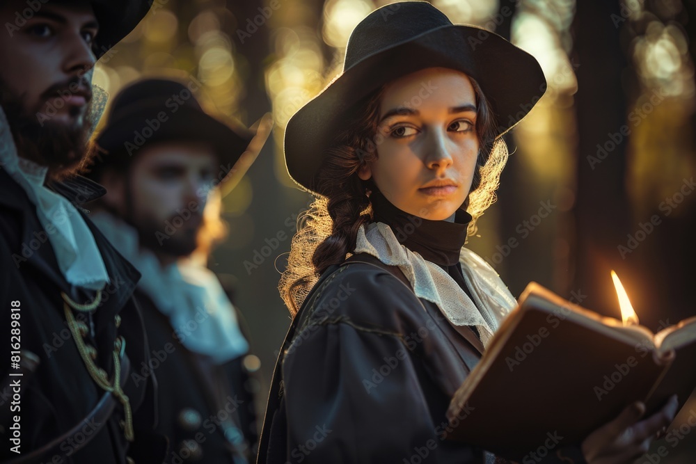 Elegant musketeer in historical attire, portraying bravery and chivalry ...