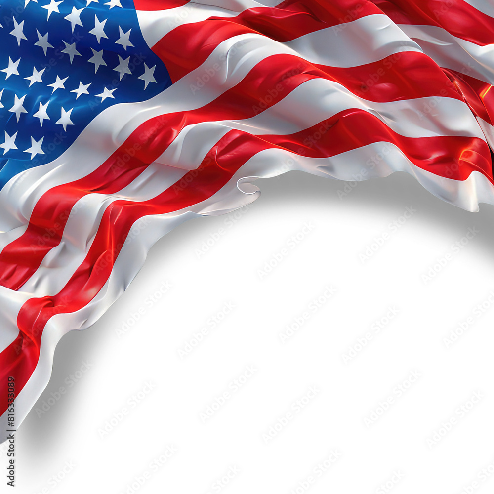 American flag border on transparent background Stock Photo | Adobe Stock