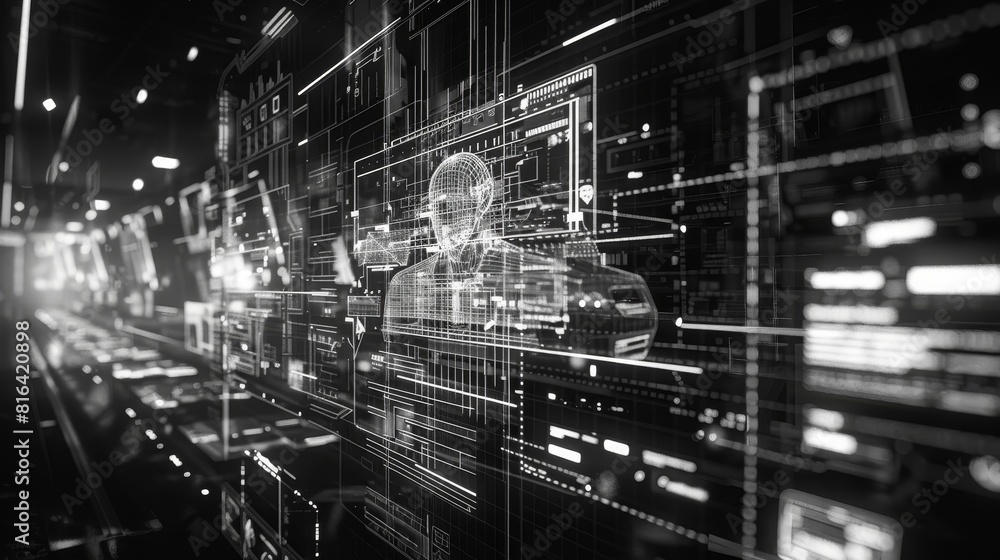 3D Modeling Gaming Industry: A photo showcasing the wireframe model ...