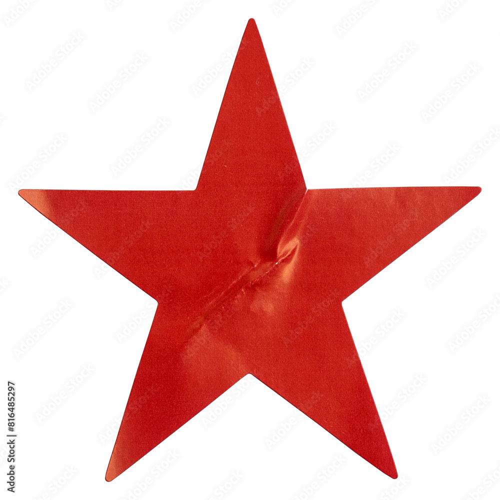 Transparent png of red star shape sticker. Stock Illustration | Adobe Stock