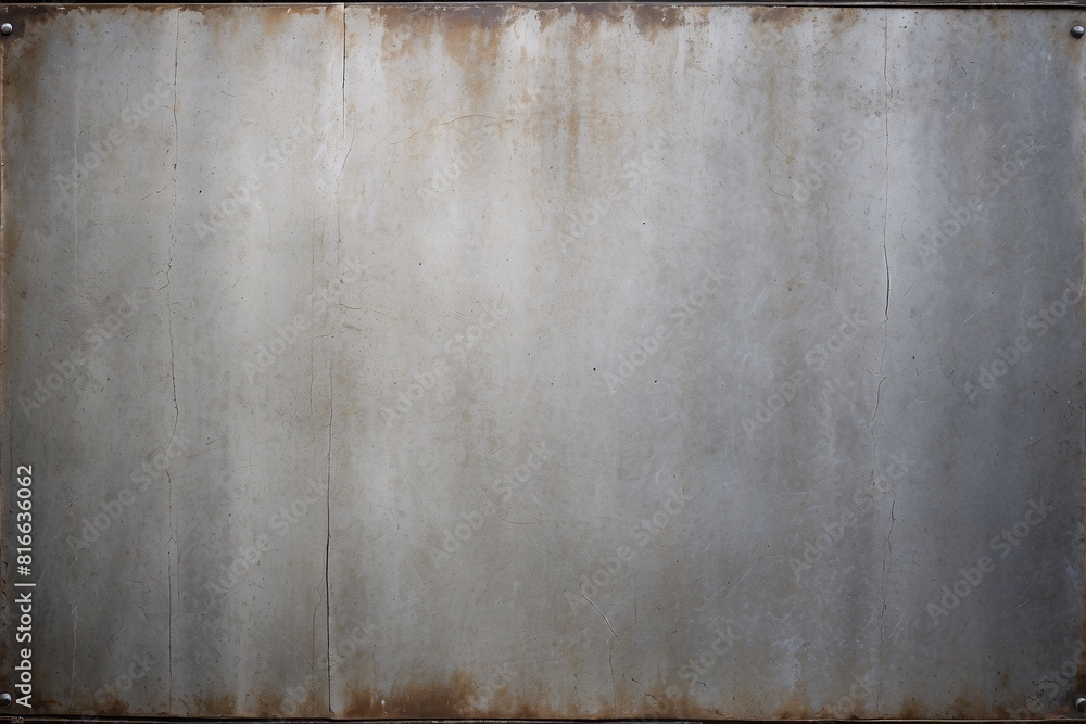 Large sheet metal surface showing signs of mild wear and corrosion ...