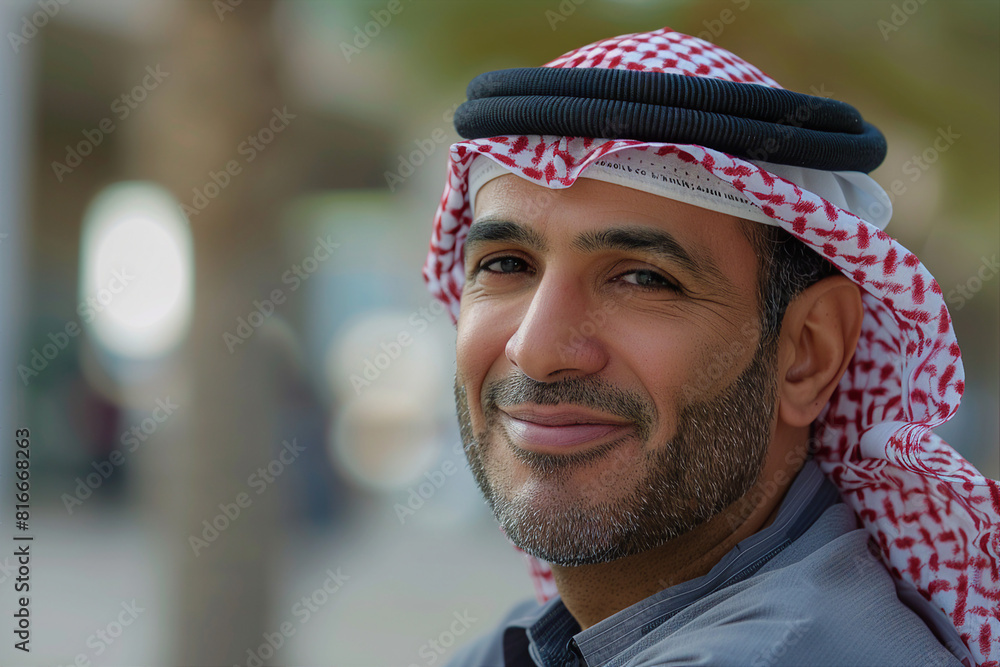 Generative AI picture Portrait of traditional arabian person people in ...