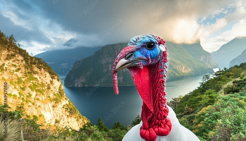 photorealistic, detailed, colorful, high-contrast, turkey,oiseau ...