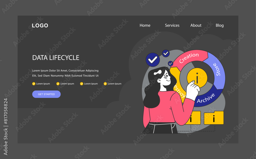 Data Lifecycle Professional Tracing Stages From Creation To Archival