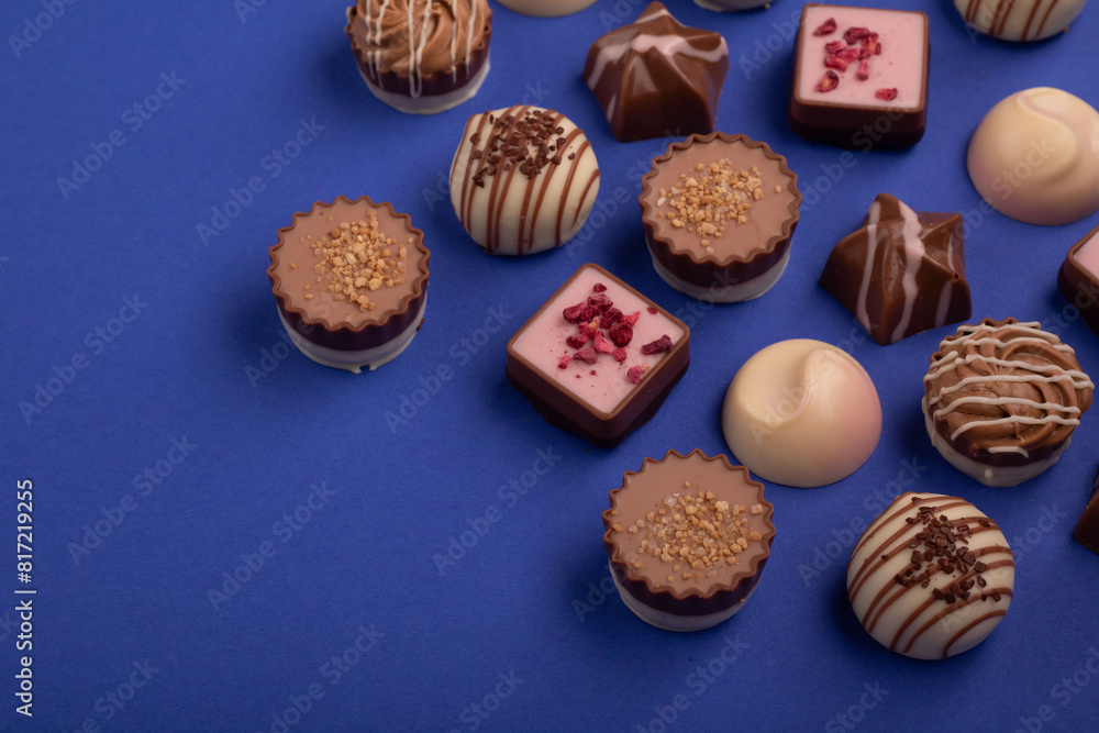 chocolate, candy, assortment, snack, background, indulgence, food ...