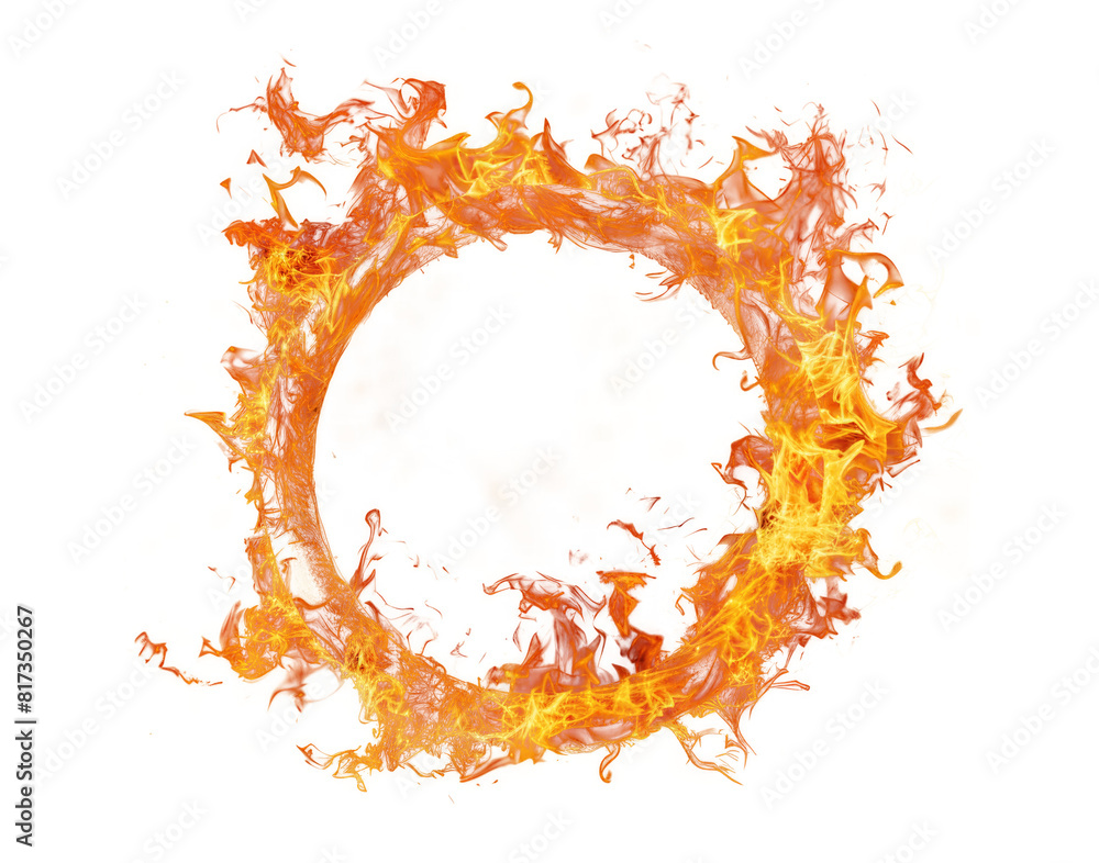 Fire ring isolated on transparent background. Stock Photo | Adobe Stock