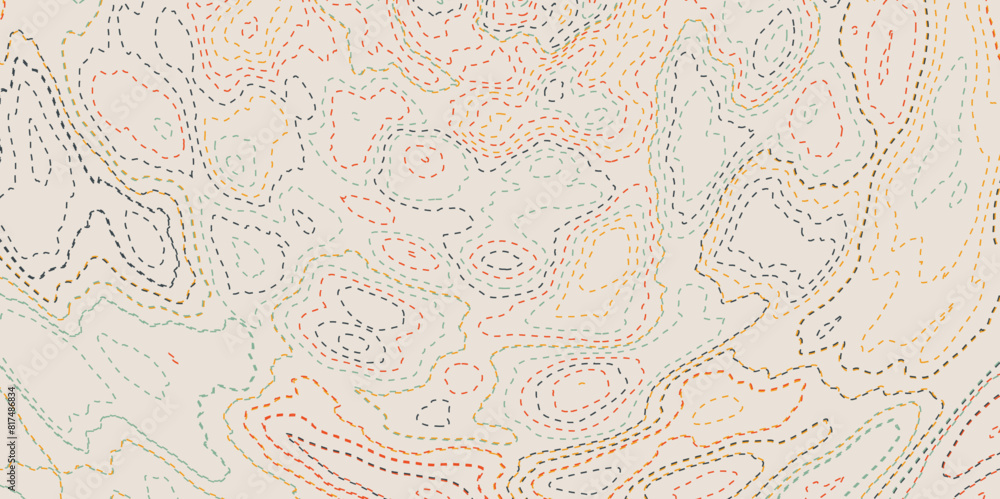 Topographic map backdrop. Conditional geography scheme and the terrain ...