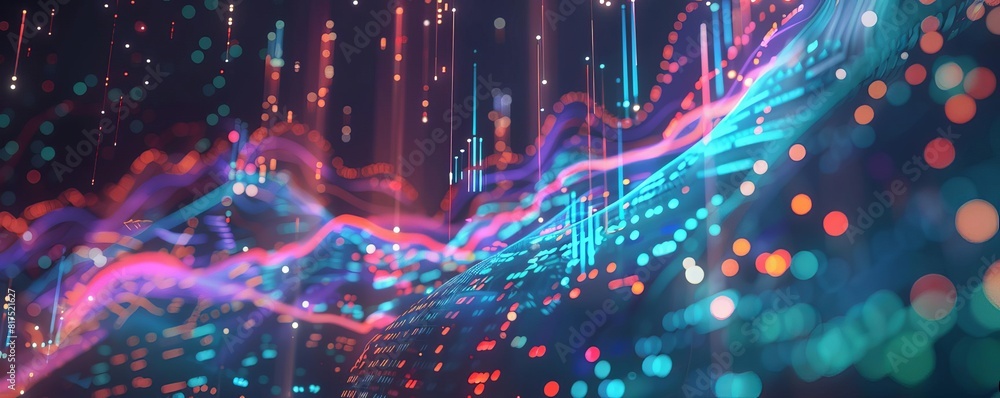 Stock-Illustration „Visuals depicting stock market charts, financial ...