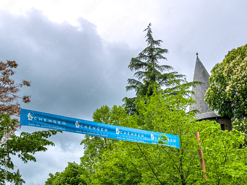 Schengen - May 3, 2024: The area is named after the 1985 Schengen ...