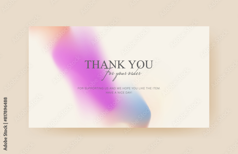 thank you card template, business card, aesthetic greeting card ...