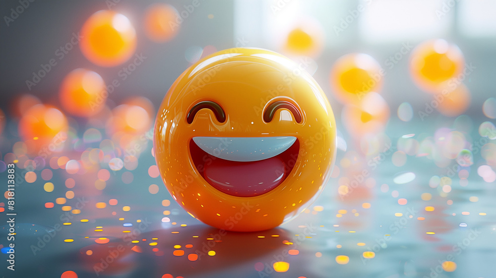 3D Emoji with Smiley Face. world smile day emojis composition. Smiling ...