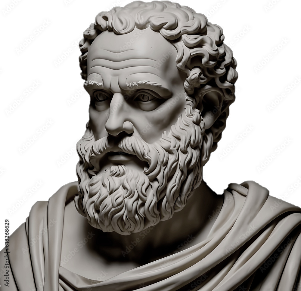 statue of Aristotle on transparent Stock Photo | Adobe Stock