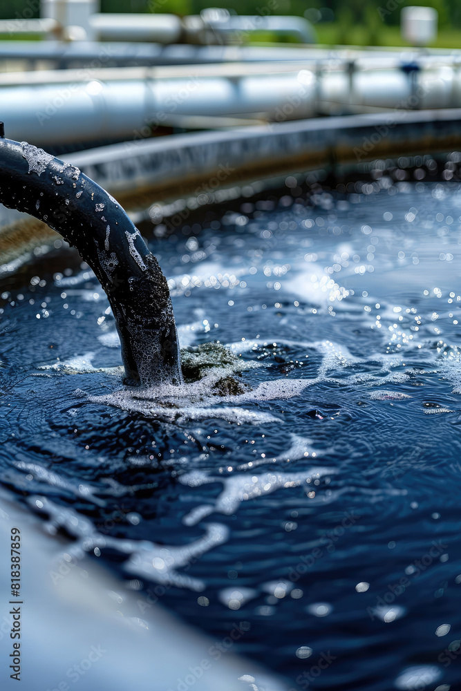 Controlling a quality of water, aerated activated sludge tank at a ...