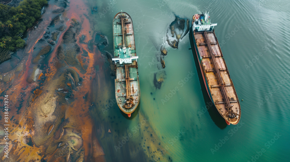 Containers being put on the ship by crane containers ship and ...