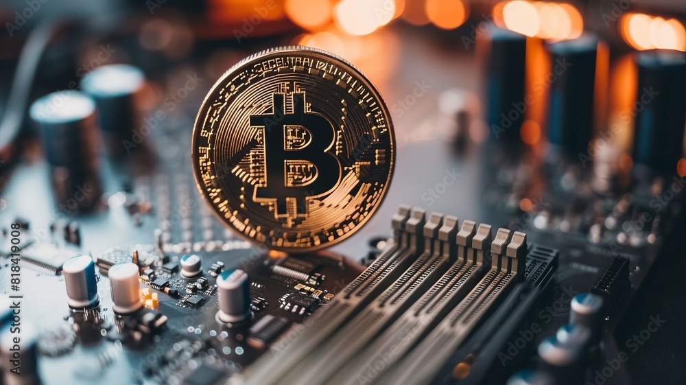 Bitcoin mining computer using extreme amounts of electricity Stock ...