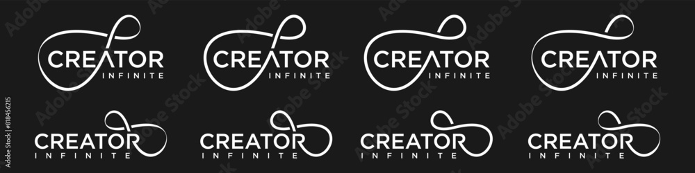 creator Infinity logo design, wordmark creator with Infinity icon ...